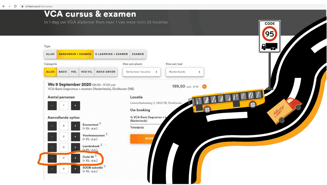 Wat is code 95 & hoe behaal je code 95-punten? - In1keerVCA.nl